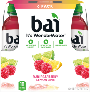 Rubi Raspberry Lemon Lime - Bai Water Beverage